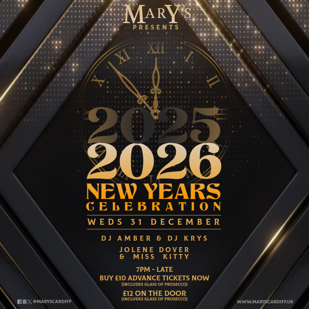 New Year’s Eve – Black & Gold Party | Mary's Cardiff
